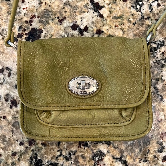 Fossil | Bags | Fossil Green Crossbody Small Bag | Poshmark
